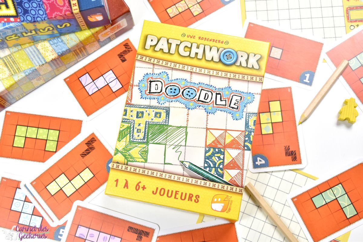 [J2S] Patchwork Doodle - Funforge - Carnet des geekeries